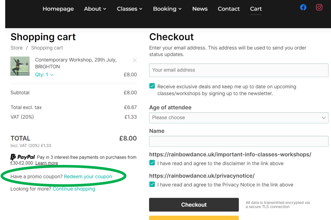 Discounts and Deals - rainbowdance.uk